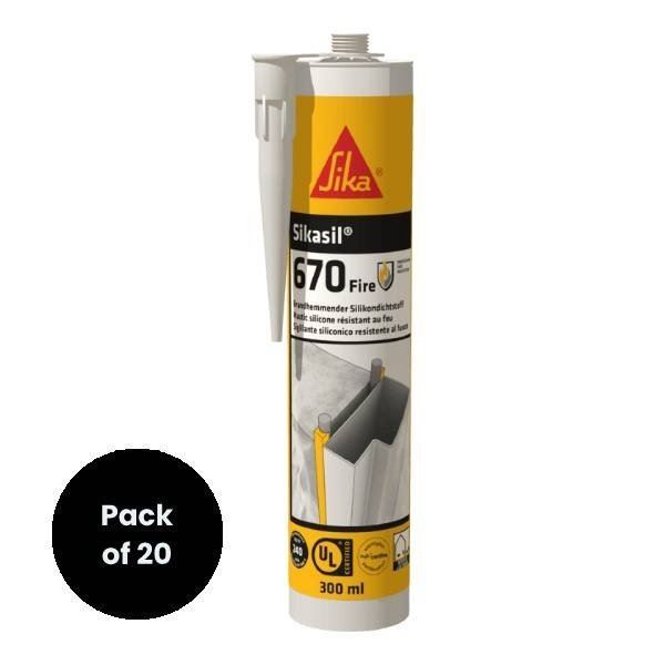 Sikasil 670 Fire 600ml - Sealants, Adhesive & Sika Products - Sealants4All
